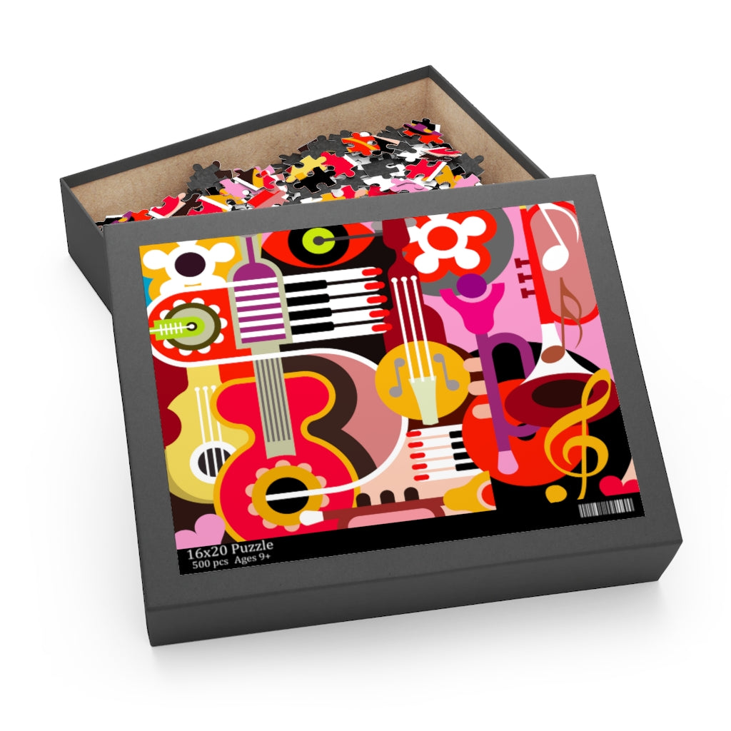 Collage - musical instruments - jigsaw puzzle