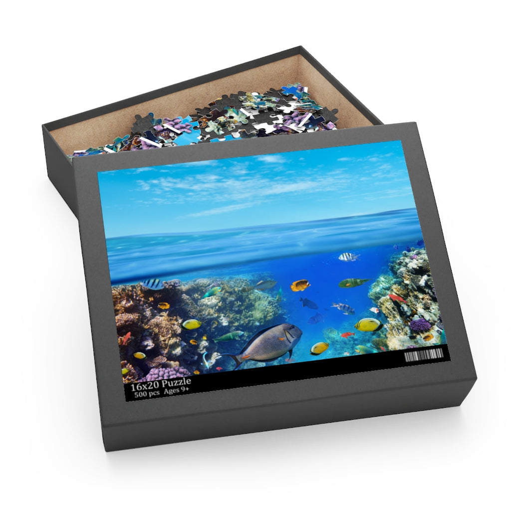 Underwater marine life - coral reef fishes and reefs - jigsaw puzzle