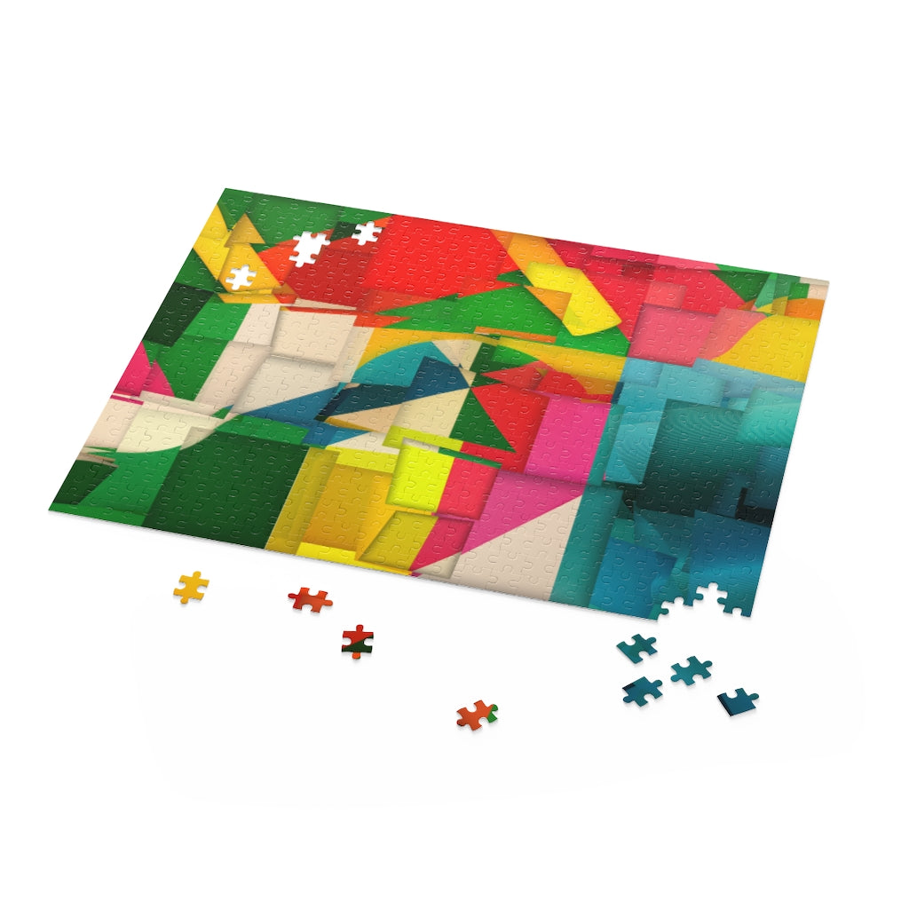 Corrugated Colored Cardboard Jigsaw Puzzle