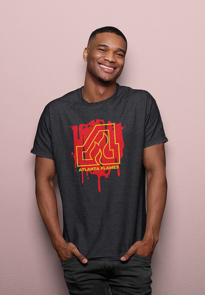 Atlanta flames - gold logo