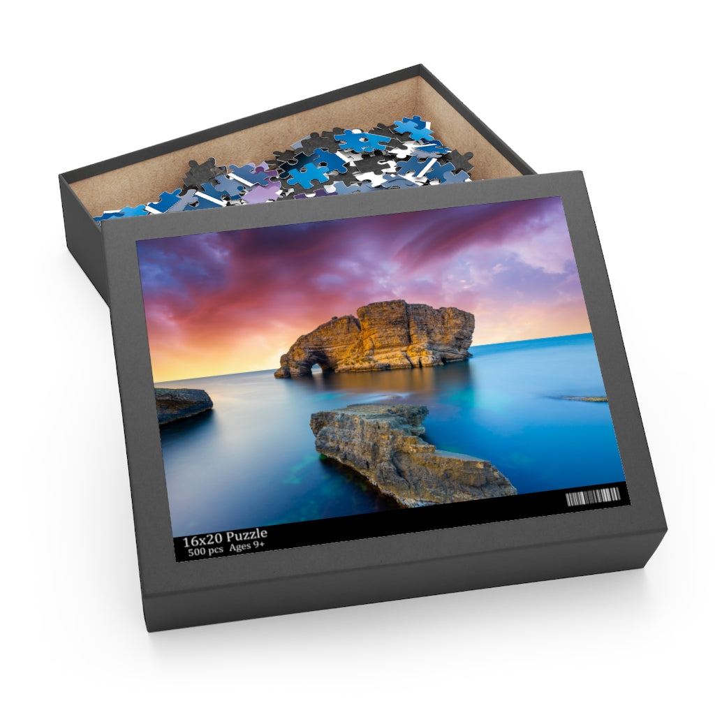 Coastal view with giant rocks - jigsaw puzzle